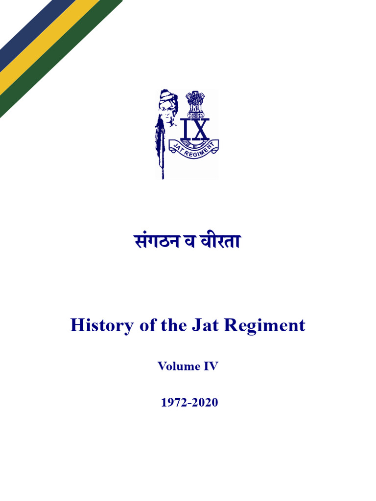 Jat Regt History Vol IV Nov 2022 | PDF | Regiment | British Raj
