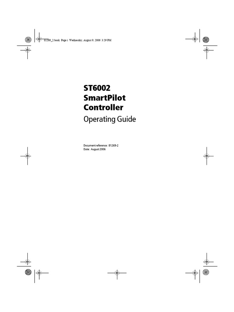 ST6002 Autopilot Manual | PDF | Electromagnetic Compatibility | Navigation