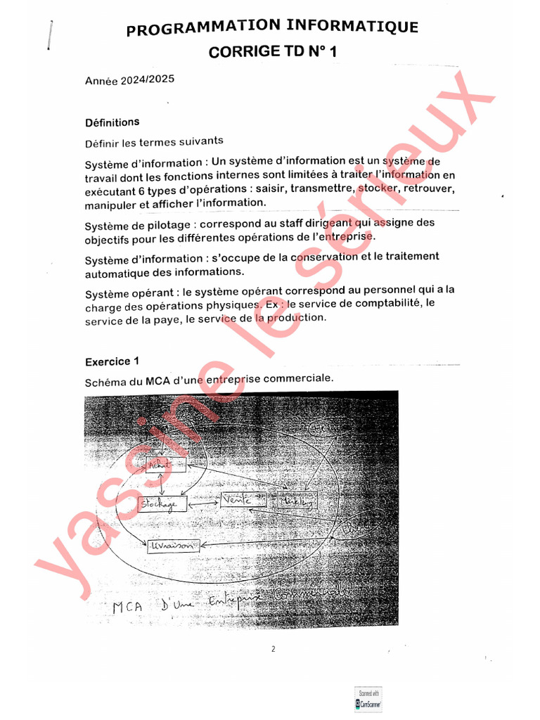 Correction TD Informatique | PDF
