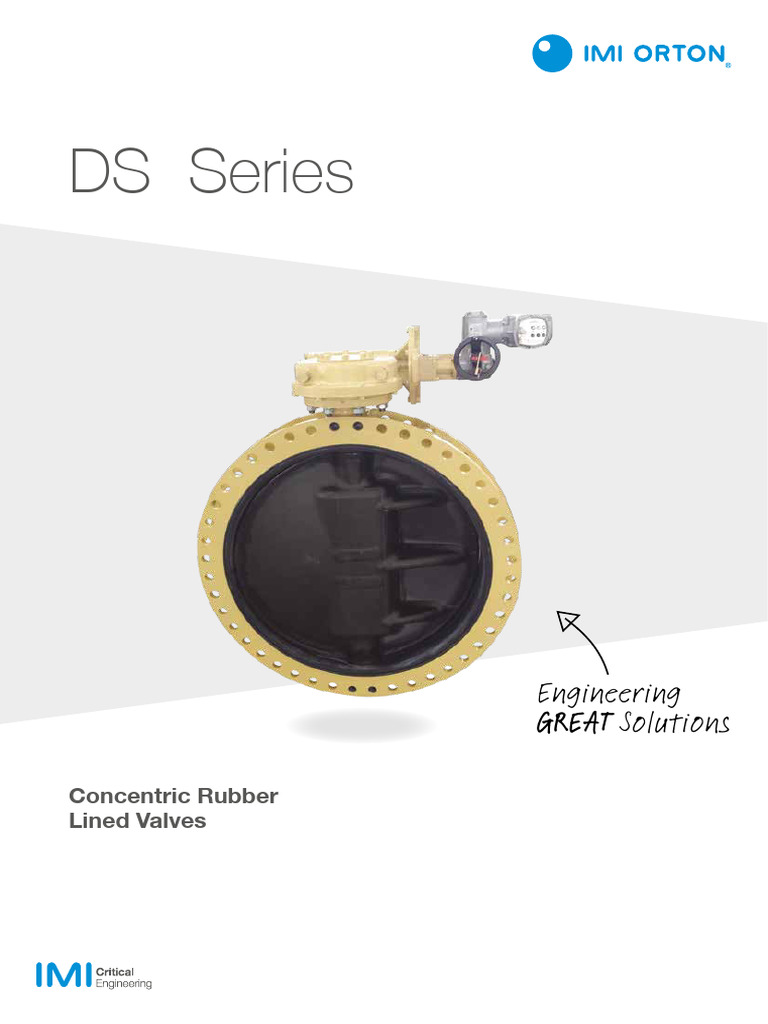 DS Series Concentric Rubber Lined Valves | PDF | Valve | Building ...