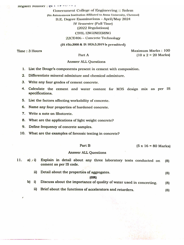4th Sem Model QPZ | PDF