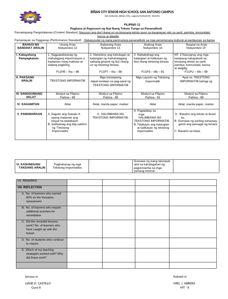 dll-pagbasa-week-2-nov-12-16 | PDF