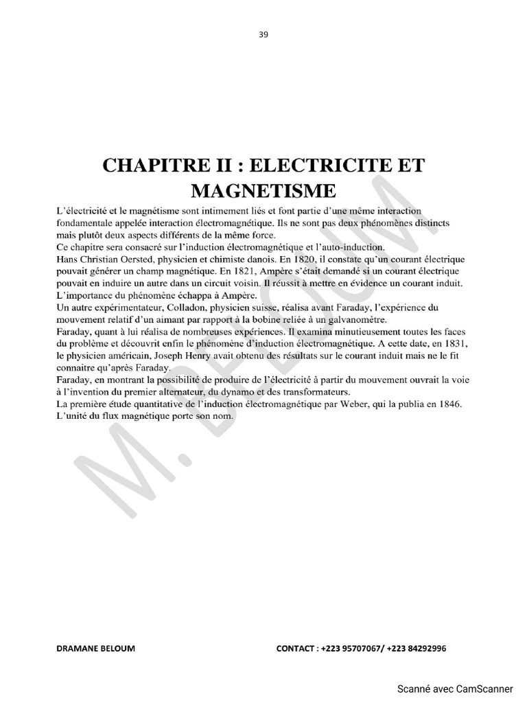 Induction A Onde Électromagnétique | PDF