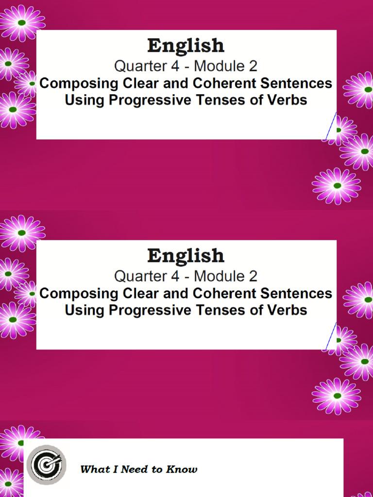 English Module 2 Q4 1 | PDF | Verb