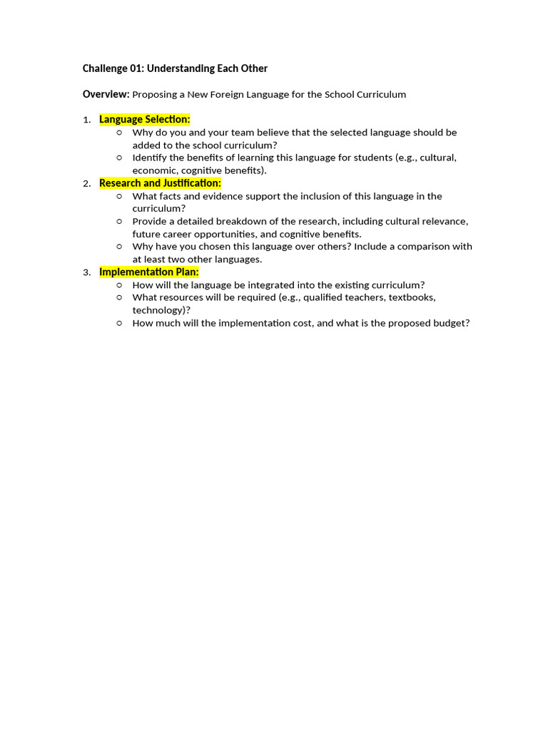 Challenge Assessment Overview | PDF
