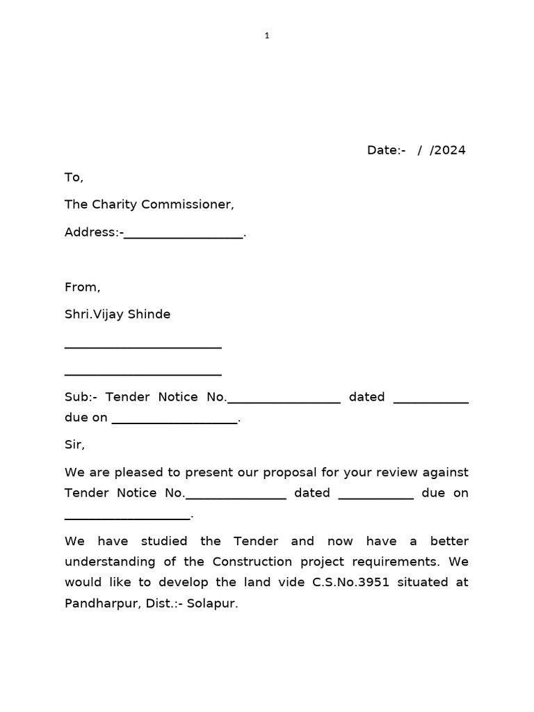 Vijay Shinde Tender | PDF