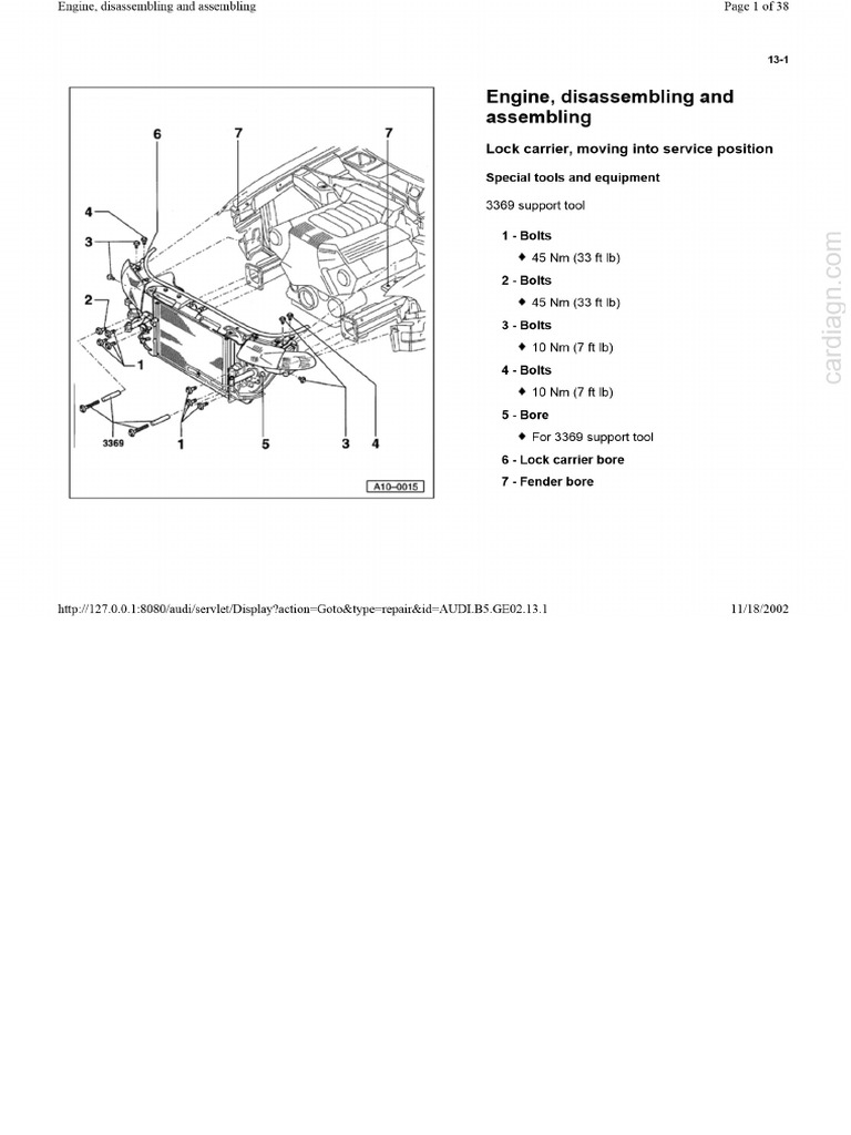 Audi Engine 1.8T 5V (AEB & ATW) - Engine Assembling | PDF