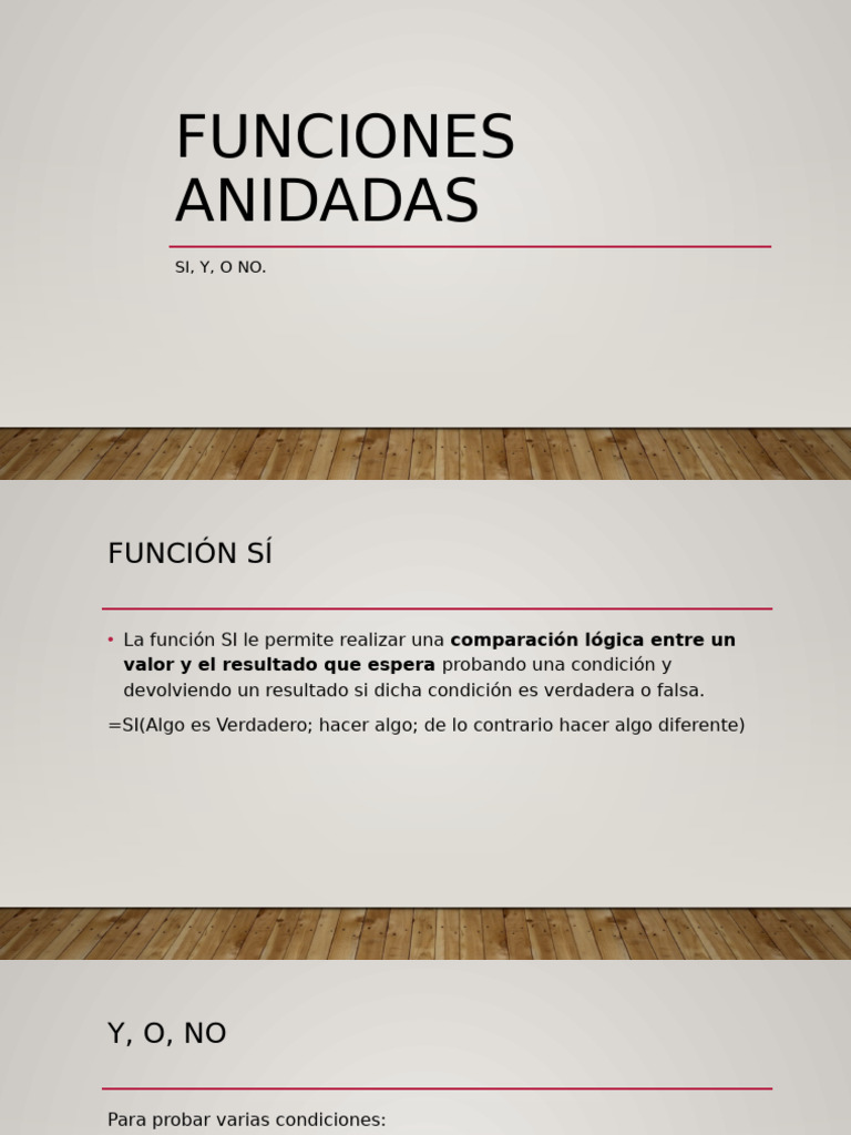 Funciones anidadas | PDF