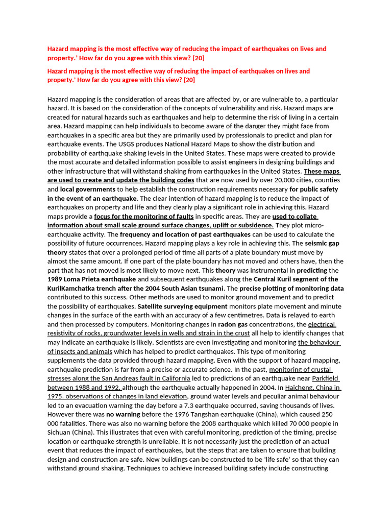 Sample Answers EArthquakes | PDF | Earthquakes | Seismology