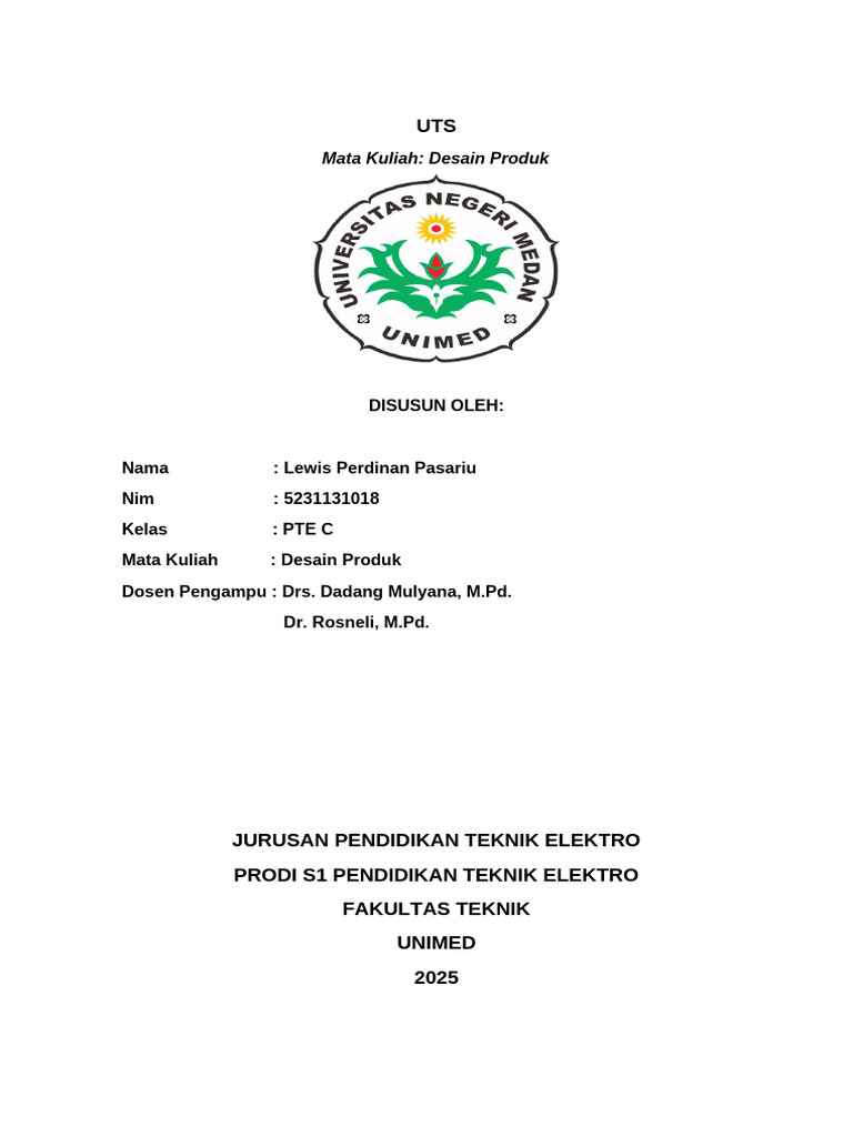 UTS Desain Produk | PDF