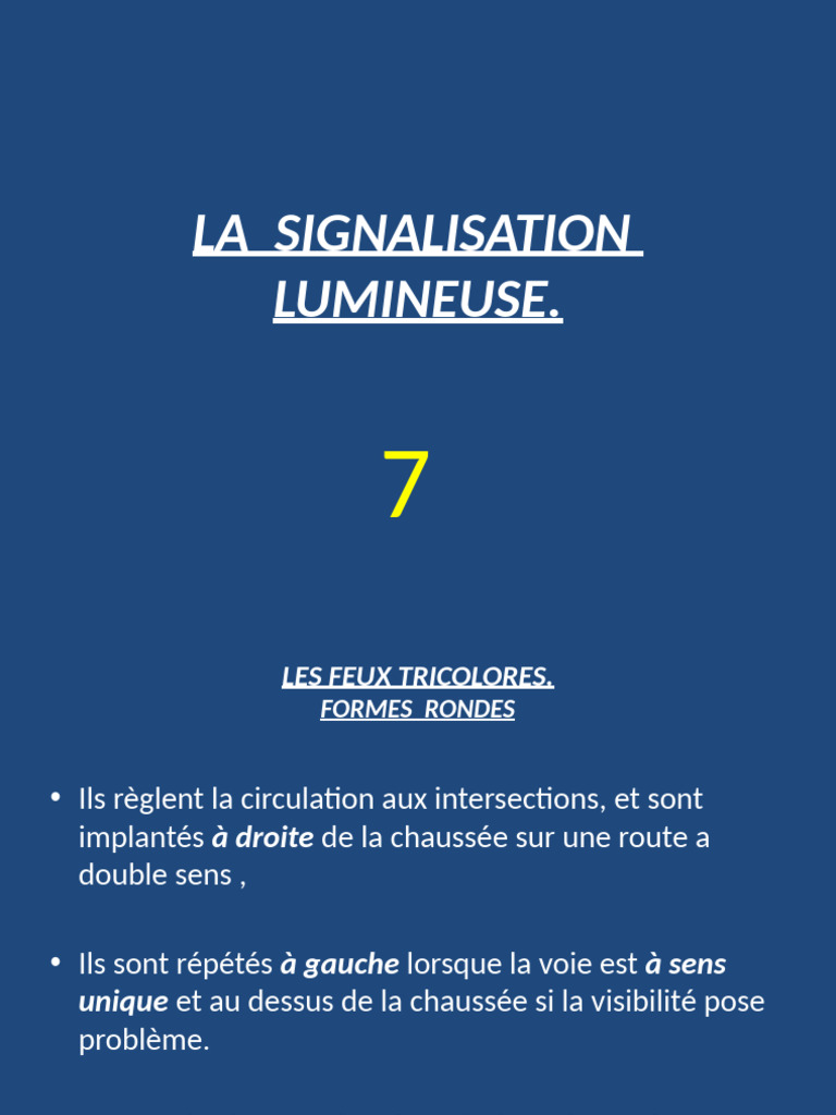Fonctionnement des feux tricolores | PDF | Feu de circulation ...