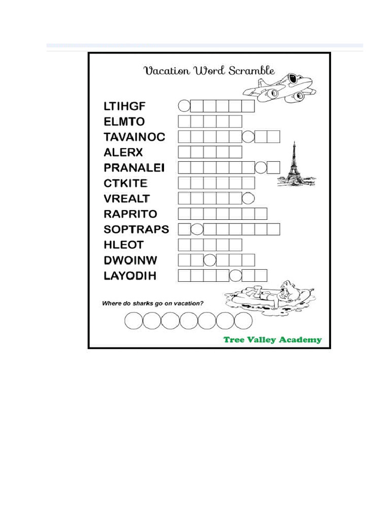 Word Scramble | PDF