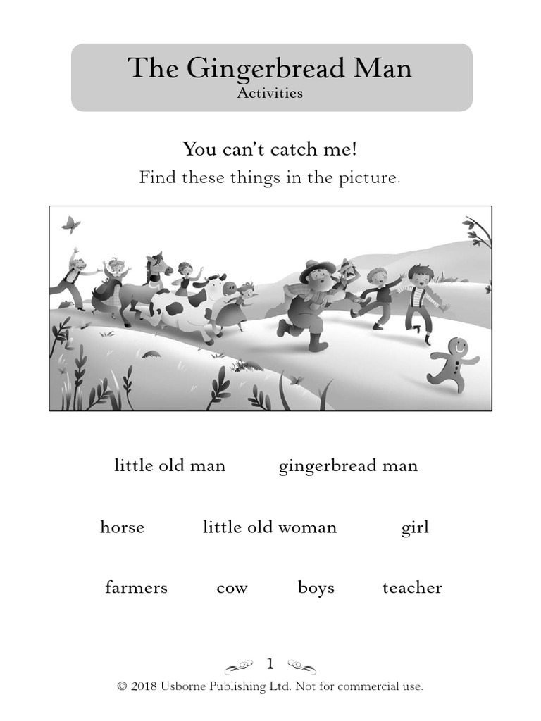 Gingerbread Man Story Activities Guide | PDF