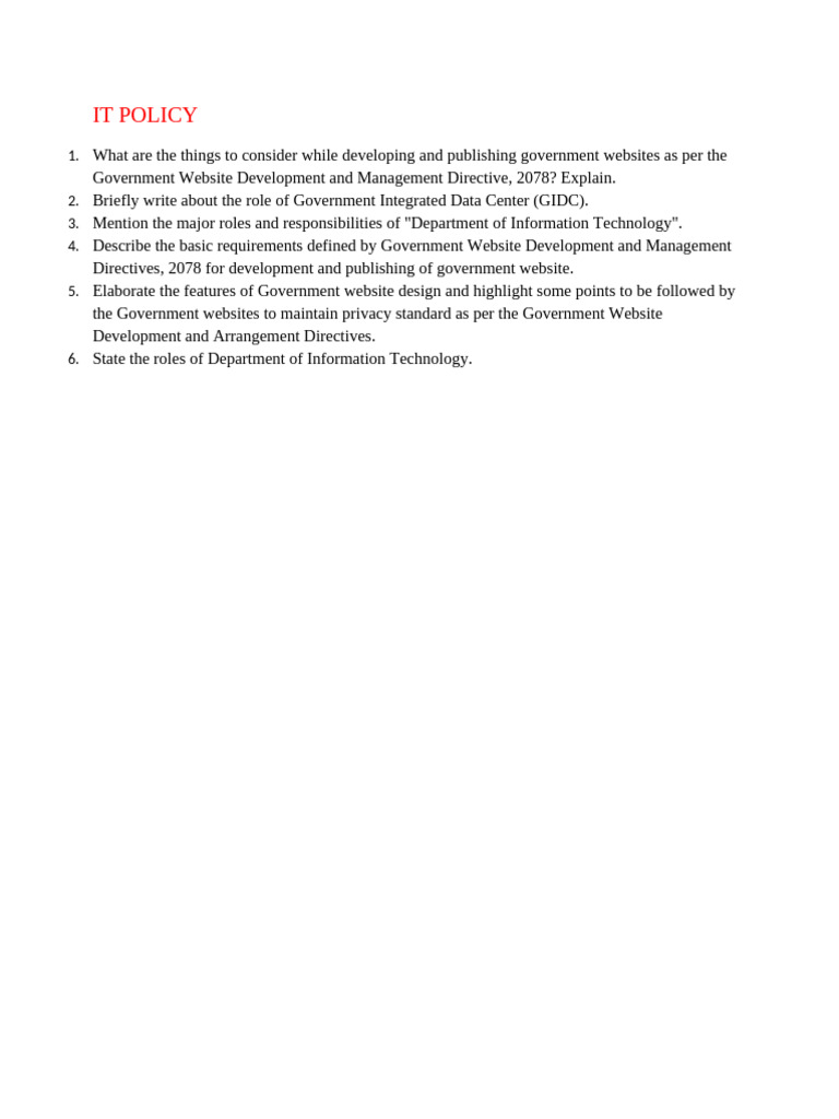 Government Website Development Guidelines | PDF