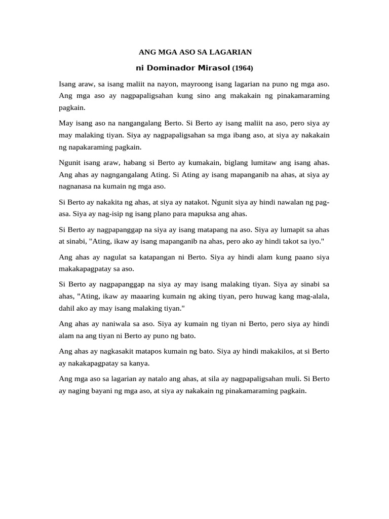Mga Aso Sa Lagarian | PDF