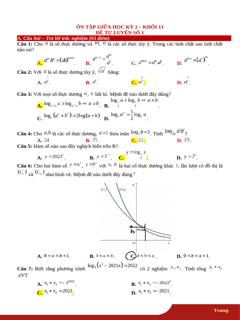 11-GK2-ĐỀ 01 - HS | PDF