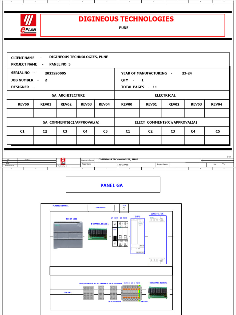 Rear Case Sub-Assembly Station Control Panel | PDF | Relay | Electronic ...