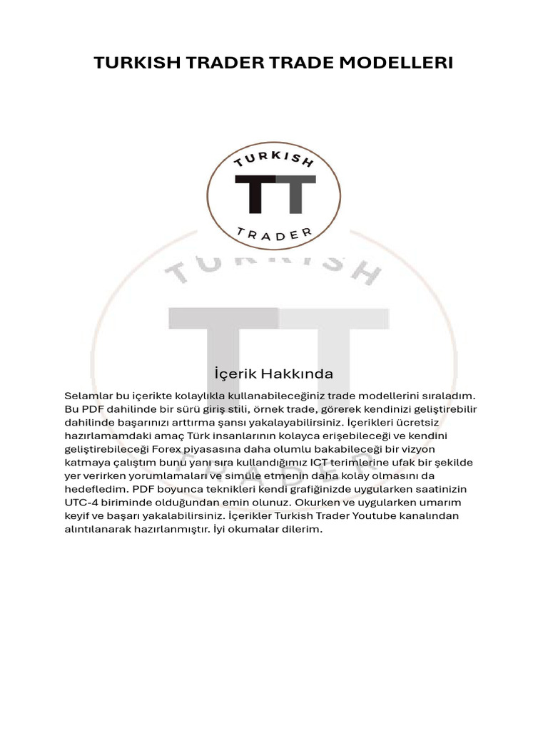 Turkish Trader Trade Modelleri | PDF