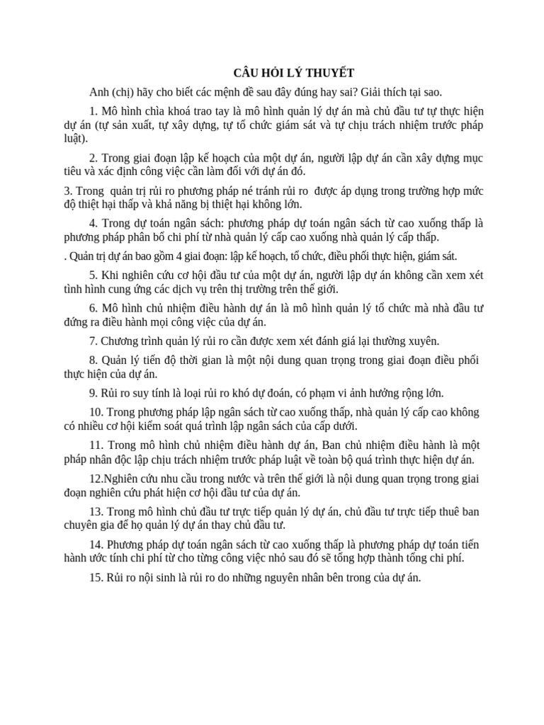 Bài tập QTDA SV | PDF