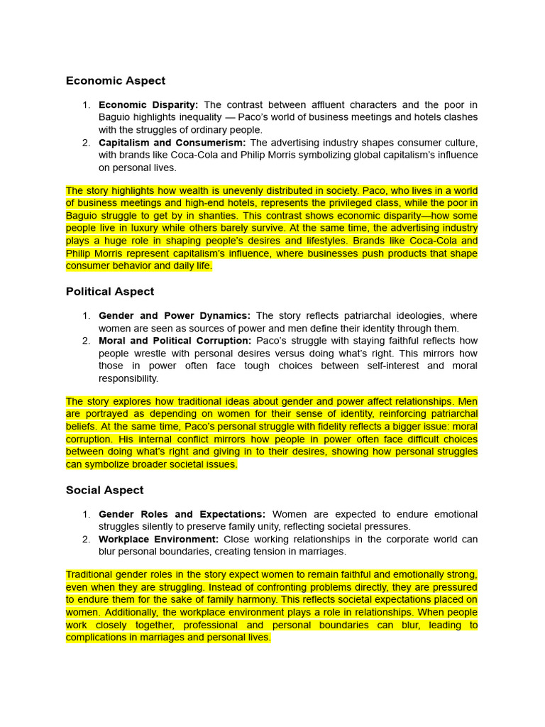 Economic Aspect Explanation | PDF | Consumerism | Liberal Arts Education