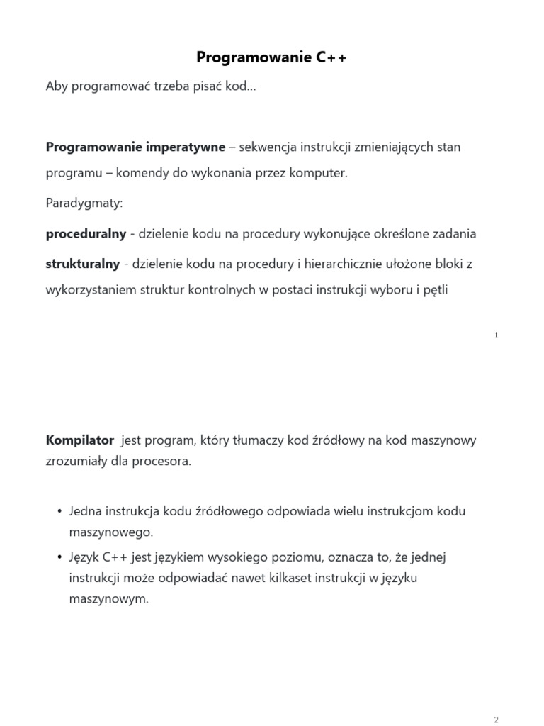 1.programowanie C++ | PDF