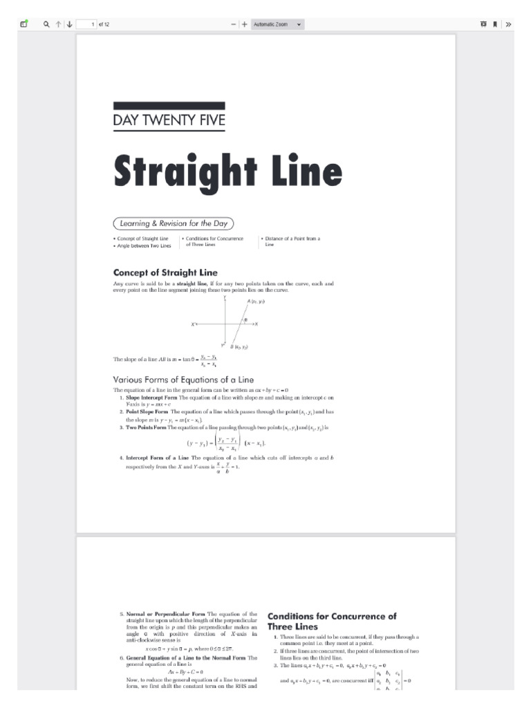 25 Maths Lines | PDF