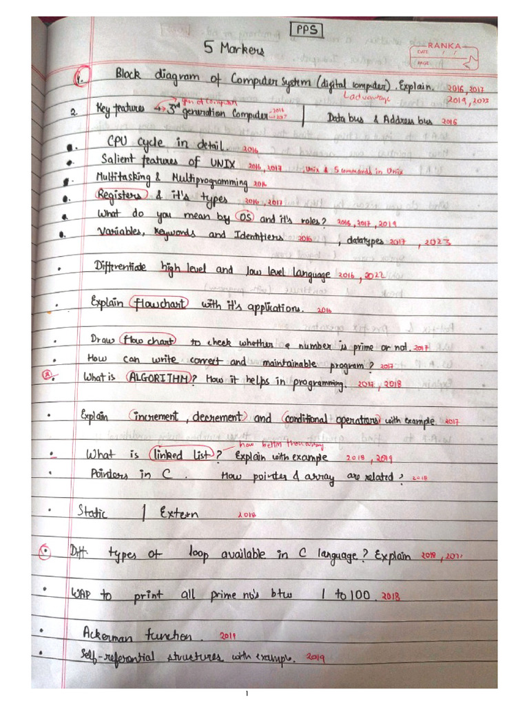 Pps All Pyq 2016-23 | PDF