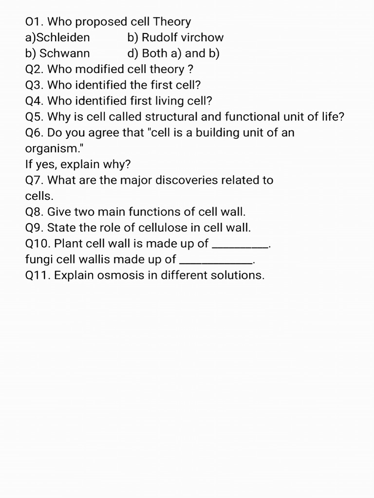 Class 9 Bio Test | PDF