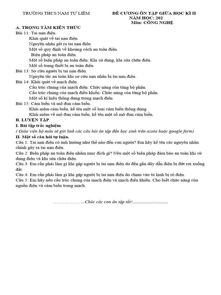 ĐC GIỮA HK 2 CN 8 - SỬ - ĐỊA - GDCD - VĂN | PDF