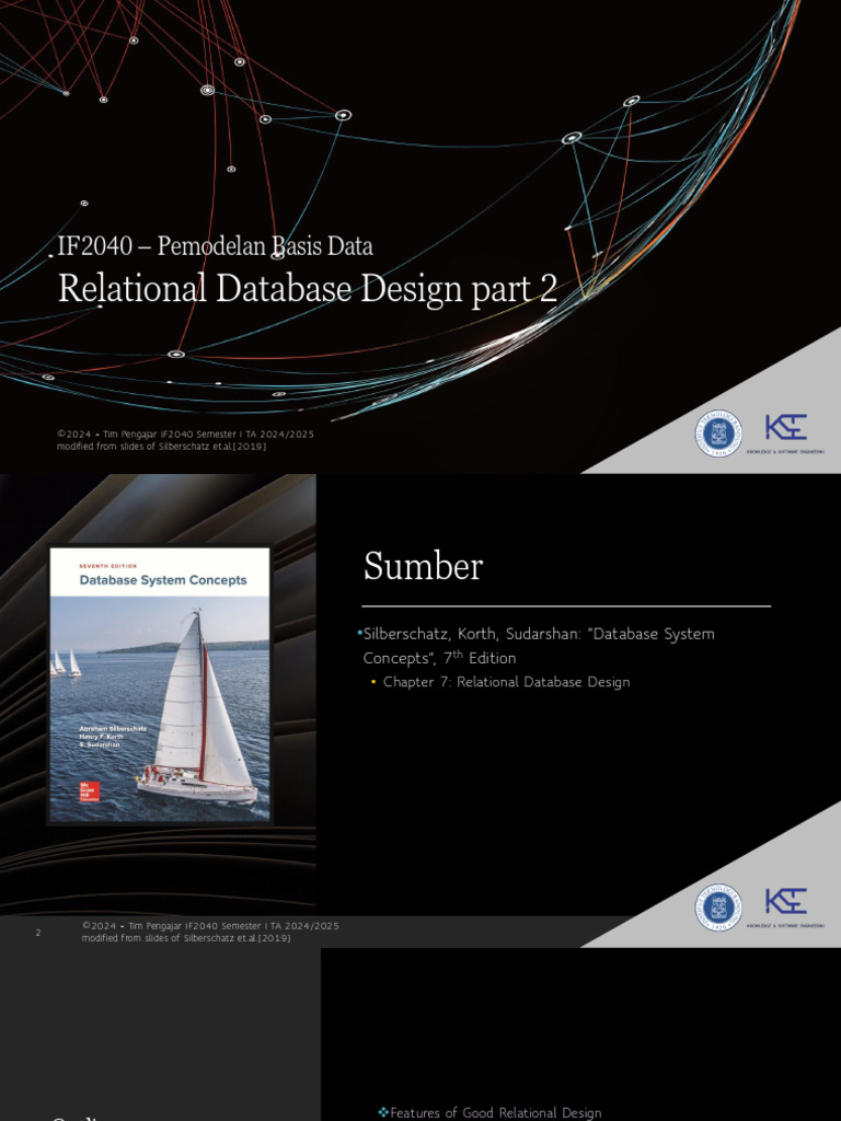 W11 2 - Relational Database Design pt2 PBD | PDF | Data Model | Computer Data