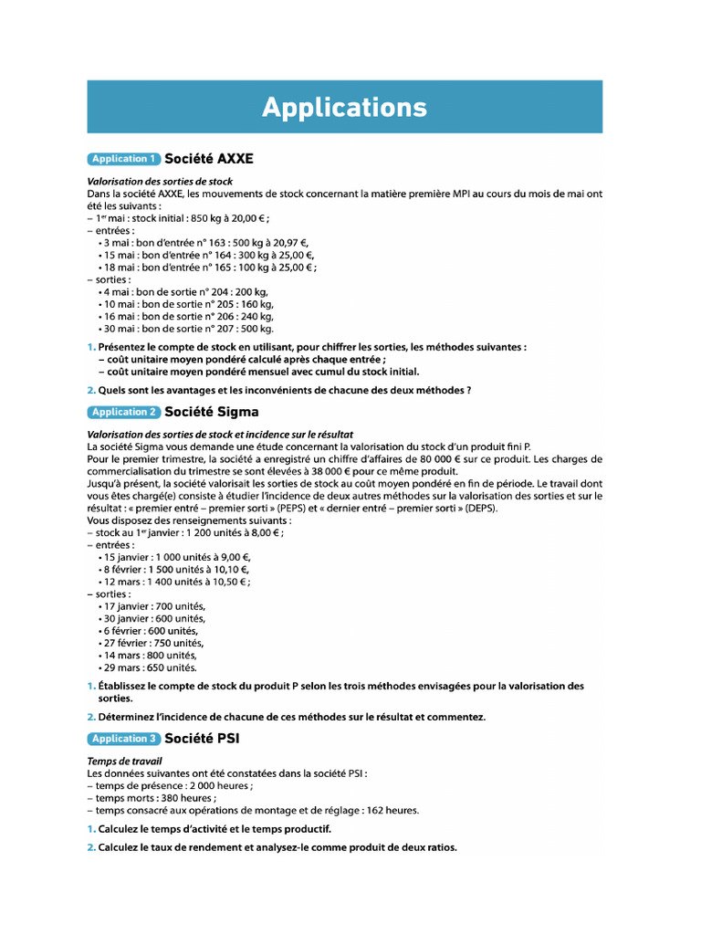 DCG - Chap 2 - APP de La Comptabilité Financière À La Comptabilité de Gestion | PDF