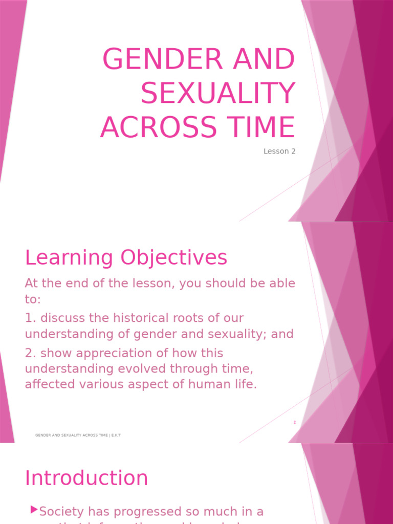 Lesson 2 Gender and Sexuality Across Time Copy | PDF | Patriarchy | Woman