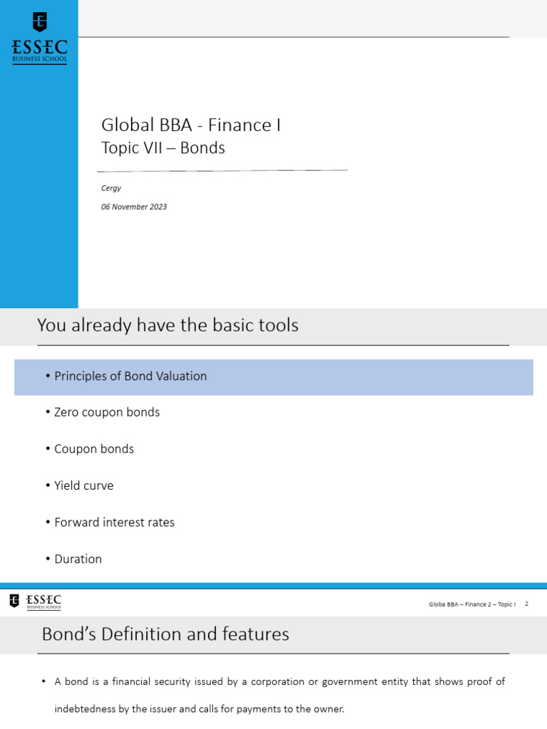Bond Valuation Principles and Examples | PDF | Bonds (Finance) | Yield ...