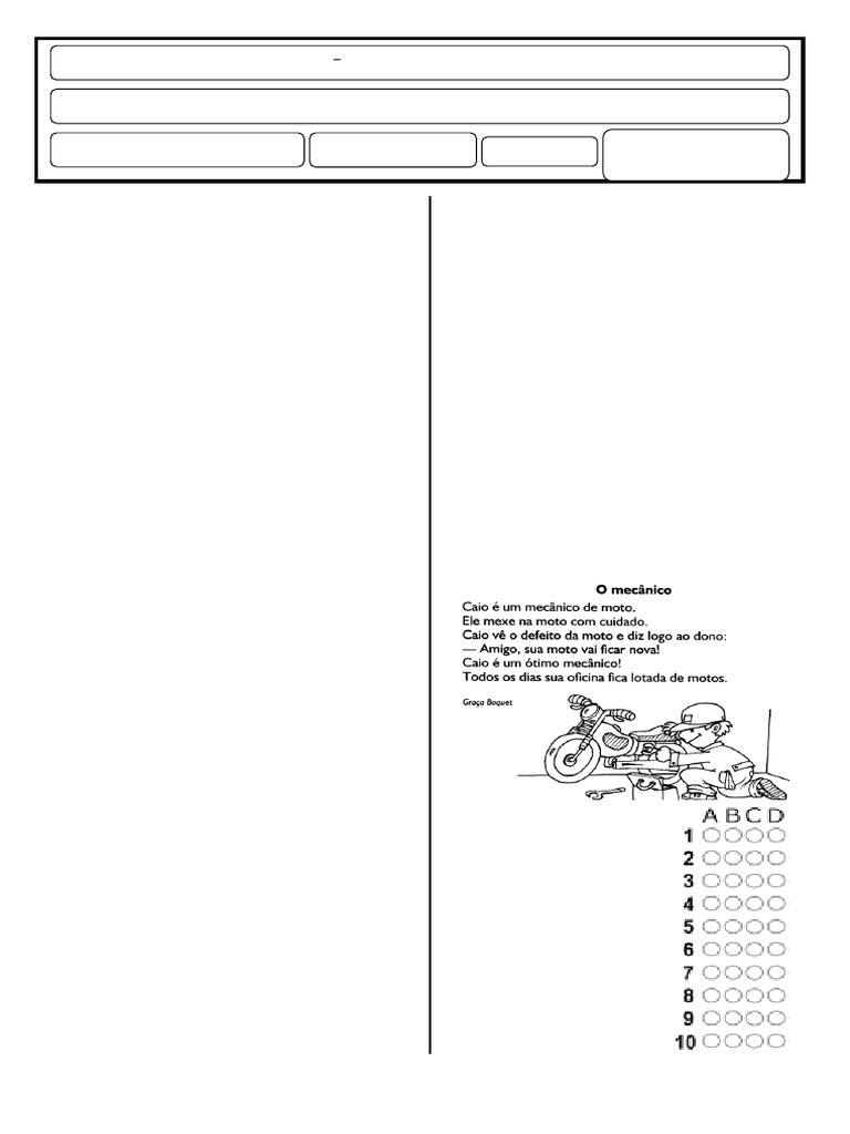 2 AVALIAÇÃO DE PORTUGUES 3 TRIM | PDF