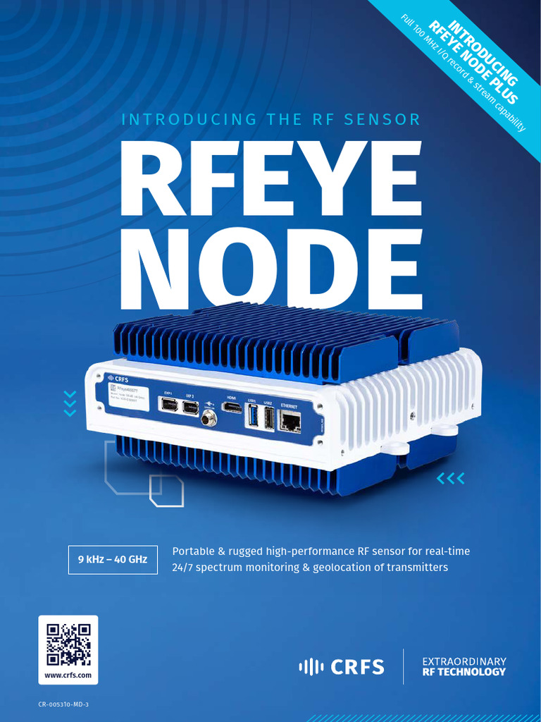 RFeye Node: Advanced RF Sensor Overview | PDF | Hertz | Solid State Drive
