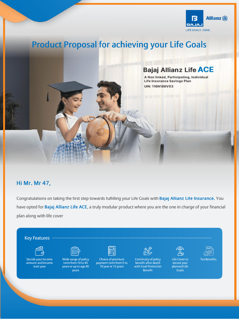 Product Proposal For Achieving Your Life Goals Product Proposal For ...