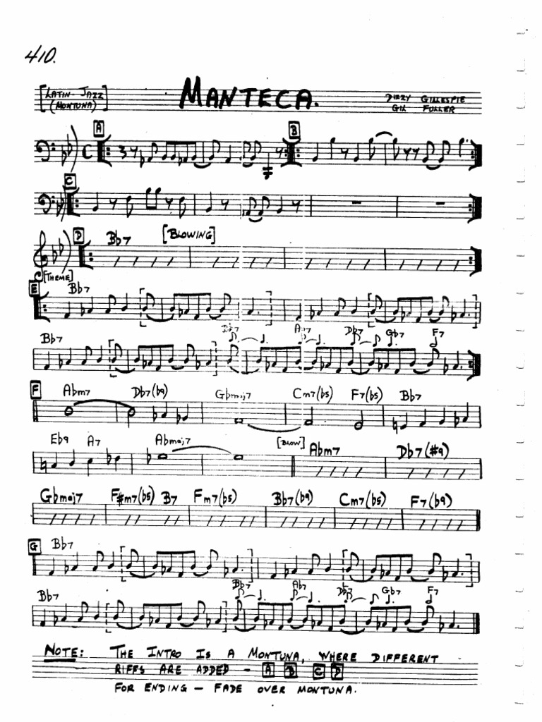 Manteca Real Book | PDF