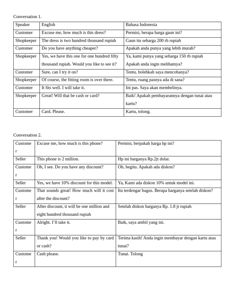 Conversation 1 | PDF