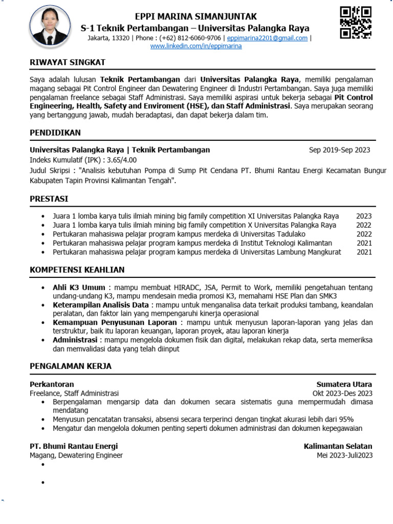 Marina CV 1716816580 | PDF