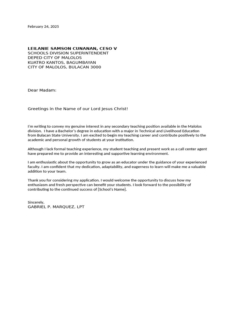 Letter of Intent GAB | PDF