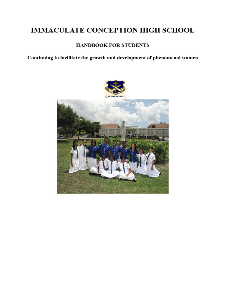 ICHS Student Handbook Overview | PDF | Schools | Teachers