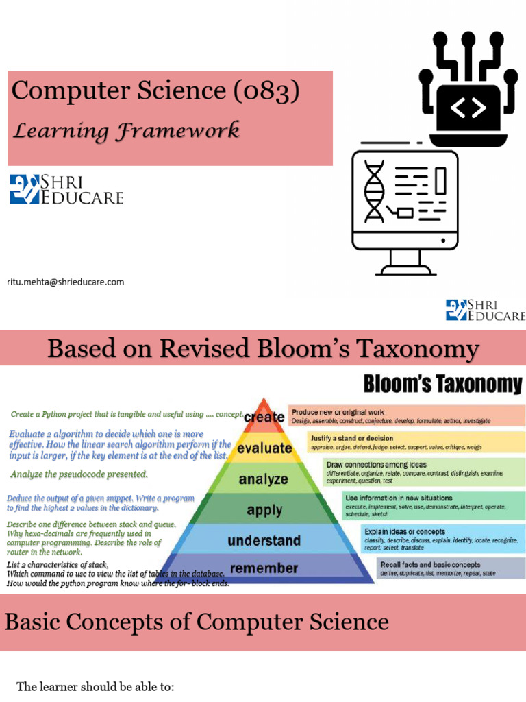 Computer Science (083) Few Sample Questions | PDF | Computer Science | Sampling (Statistics)
