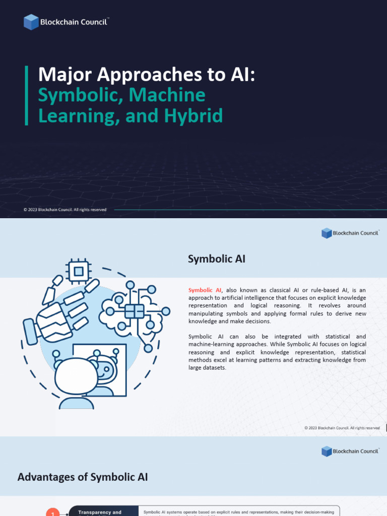 2.2 Major Approaches to AI_ Symbolic, Machine Learning, and Hybrid | PDF