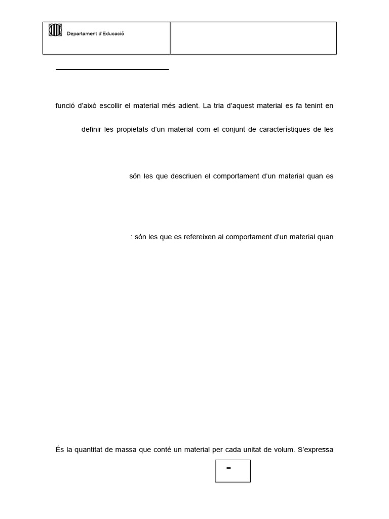 NF1.1_PROPIETATS DELS MATERIALS | PDF