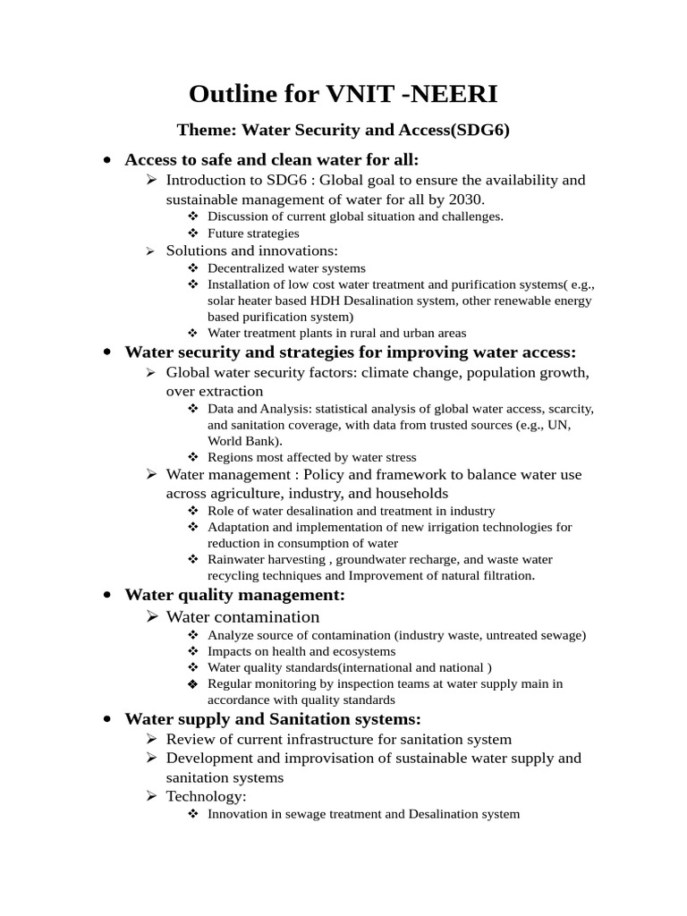 Water Access Management Strategies | PDF