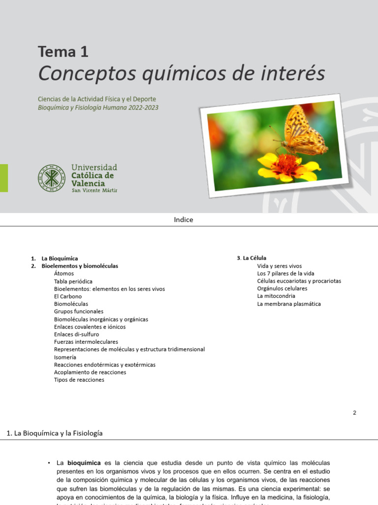 T1 Conceptos Químicos de Interés | PDF | Biología Celular) | Citoplasma