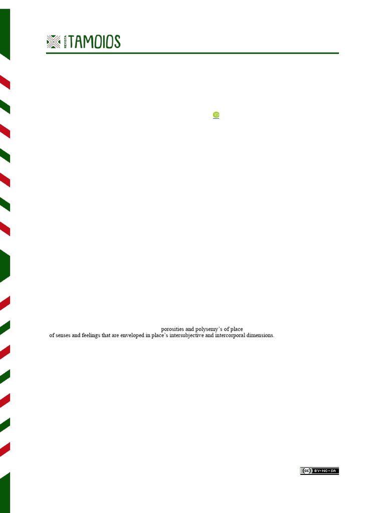 TAMOIOS Topoapatia, Topofilia e Topofobia | PDF | Emoções | Experiência