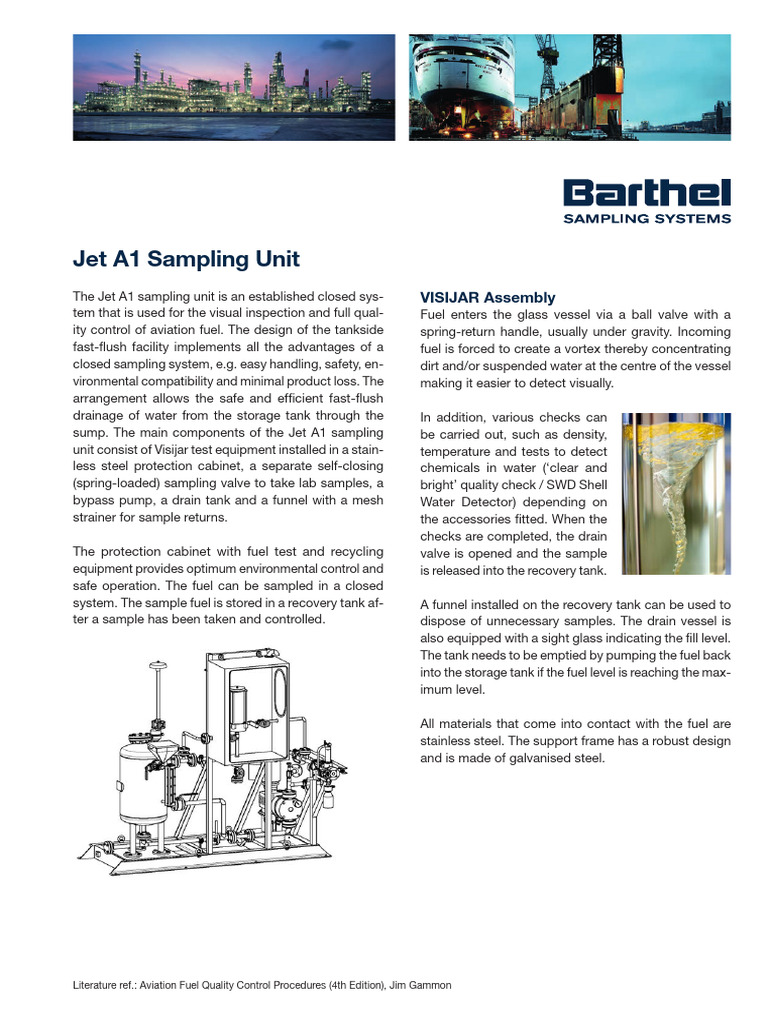 JET CS Barthel Armaturen Sampling Systems Flyer Jetfuel CS | PDF | Jet ...