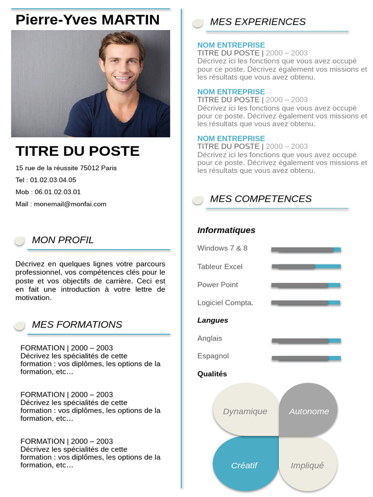 CV Pour Travailler | PDF | Internet | Internet et Web