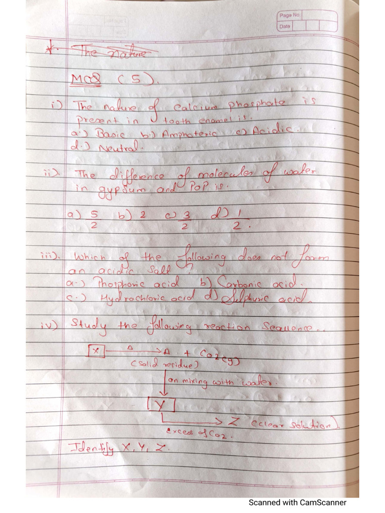 Acid Bases and Salt 25 Marks | PDF